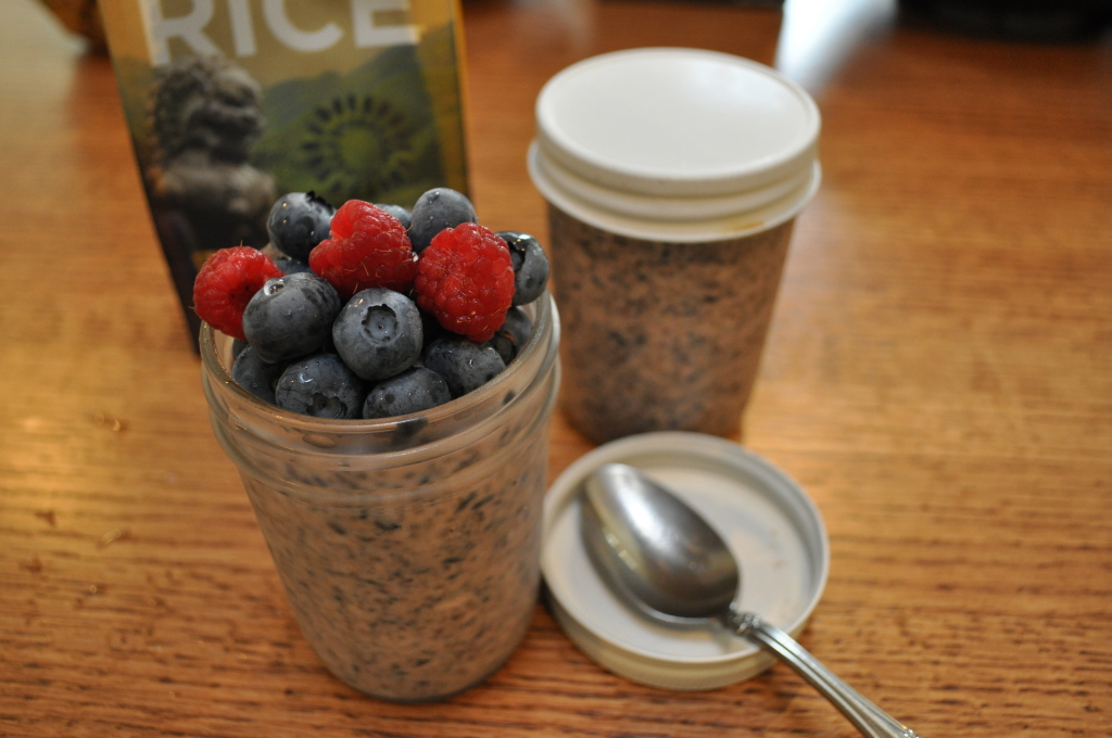 Chia Breakfast Pudding with Purple Rice - Eat Happy